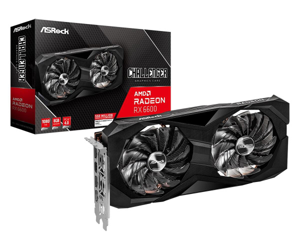 Видеокарта ASRock Radeon RX 6600, 8 ГБ GDDR6, GDDR6 - купить по низким ...