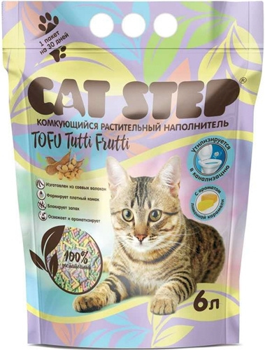 Cat Step Наполнитель Соевый Комкующийся 2800г. - купить с доставкой по ...