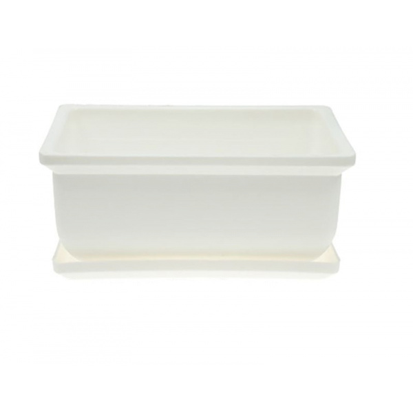 Бонсайница 0,75л с поддоном 3шт 15*10*6 Белый - купить с доставкой по ...