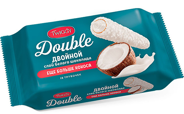 Twiggy, Double конфеты с кокосом, 185 г купить на OZON по низкой цене ...