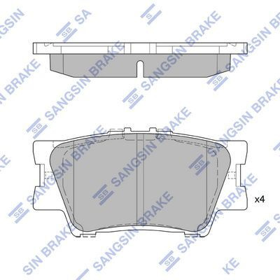 Колодки тормозные Sangsin Brake SP2081 - купить по низким ценам в ...