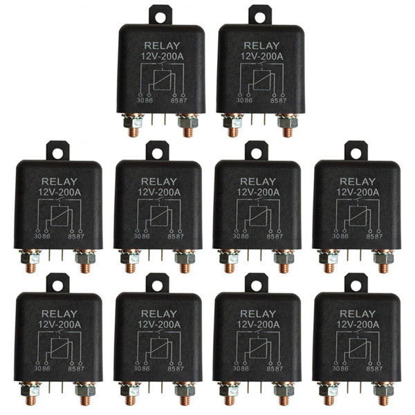 12V 200A нормально разомкнутое 4-контактное реле - купить с доставкой ...