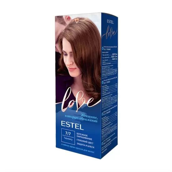 ESTEL LOVE Стойкая крем-краска для волос тон 7/7 Тирамису - купить с доставкой по выгодным ценам ...