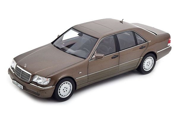 Mercedes w140 s600 w12 s-class 1994-1998 light brown metallic ...