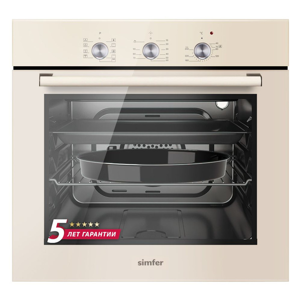 Simfer Электрический духовой шкаф B6ER19071 встраиваемый / 9 режимов работы, верхний и нижний ...