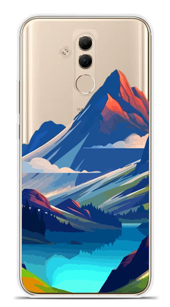 Силиконовый чехол на Huawei Mate 20 lite Горы 10 / для Хуавей Мейт 20 ...