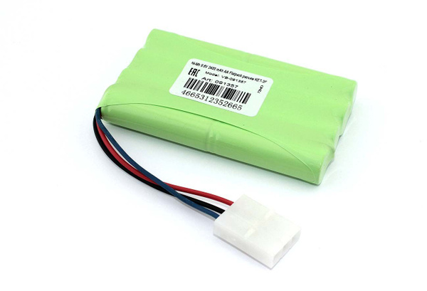 Аккумулятор Ni-Mh 9.6V 2400 mAh AA Flatpack разъем KET-3P (4+4 ...