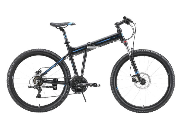 Собранный Велосипед STARK Cobra 26.2 HD -23г., 18" черный-синий-черный ...