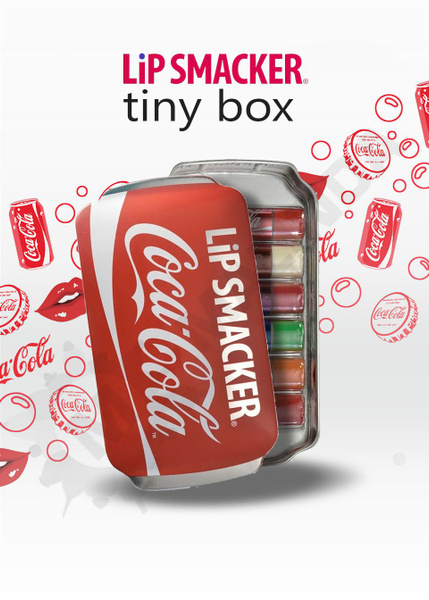 Набор Lip Smacker Бальзам для губ Coca Cola Tin Box 6шт по 4 гр