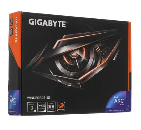Видеокарта Gigabyte Intel Arc A310, 4 ГБ GDDR6 PCI Express 4.0 HDMI ...