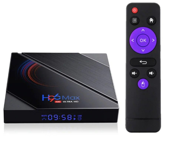 Медиаплеер H96 Max (GLOBAL EDITION), HDMI, 3.5 мм, USB, RJ-45 Ethernet ...