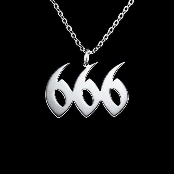 666 кулон + цепочка - купить с доставкой по выгодным ценам в интернет-магазине OZON (816509898)