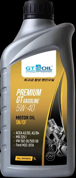 Масло моторное GT OIL 5W-40 Синтетическое 1 л GT OIL::8809059407219 ...