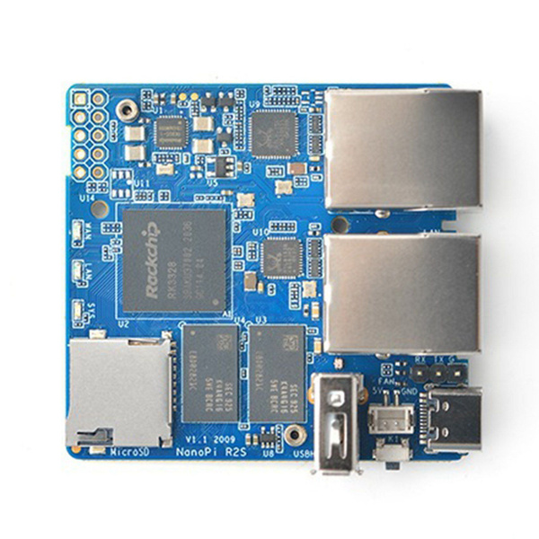 Для мини-маршрутизатора NanoPi R2S с одной платой Rockchip RK3328 Quad ...