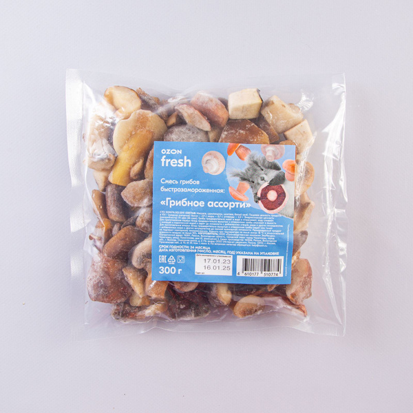 Грибное ассорти 300 г, Ozon fresh, замороженное купить на OZON по низкой цене (824062895)