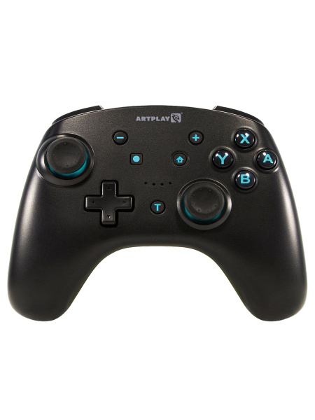 Геймпад Artplays NS65 для Nintendo Switch/PC, черно-бирюзовый (2,4G, li ...