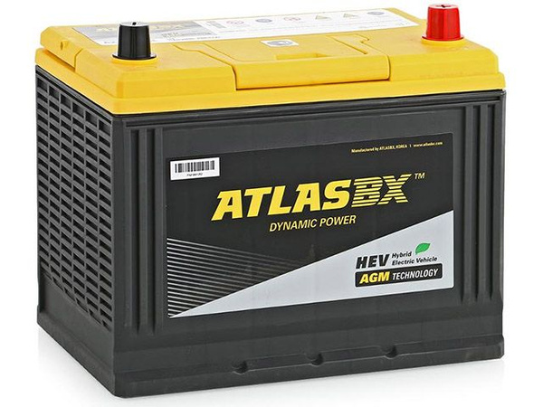 Аккумулятор автомобильный Atlas AGM_Обратная (-/+) купить по выгодной цене в интернет-магазине ...