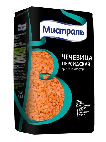 Мистраль Чечевица красная, 450 г - купить с доставкой по выгодным ценам ...