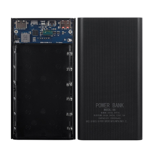18650 аккумуляторная батарея Power Bank Box для 6X18650 Powerbank Case ...