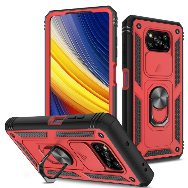 Чехол для телефона XiaoMi POCO X3 NFC, поворотное кольцо-подставка ...
