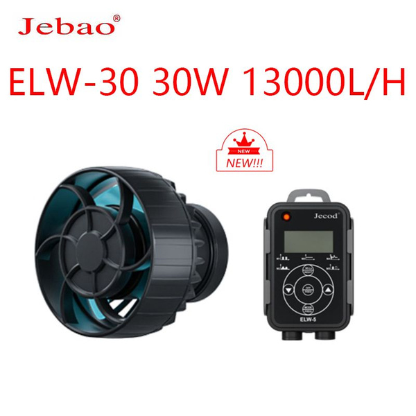 новый бесшумный волновой насос ELW-30 от jebao jecod, 30 Вт, 13000 л/ч, многорежимный выбор ...