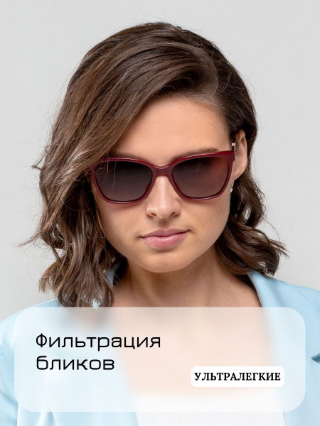 Характеристики Очки солнцезащитные женские вайфареры квадратные ...