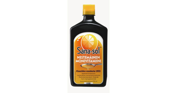 Жидкие поливитамины Sanasol 250 мл (из Финляндии) - купить с доставкой ...