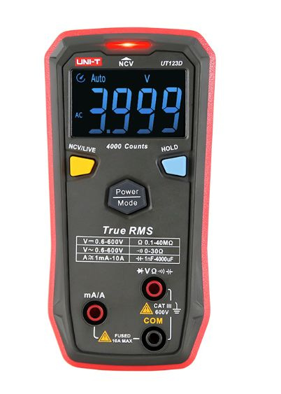 Мультиметр цифровой UNI-T UT123D с защитой от падений, компактный ...