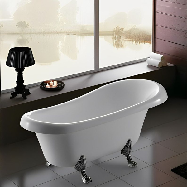 Ванна акриловая Ceruttispa CLASSIC 150 (1570x770x740) отдельностоящая ...