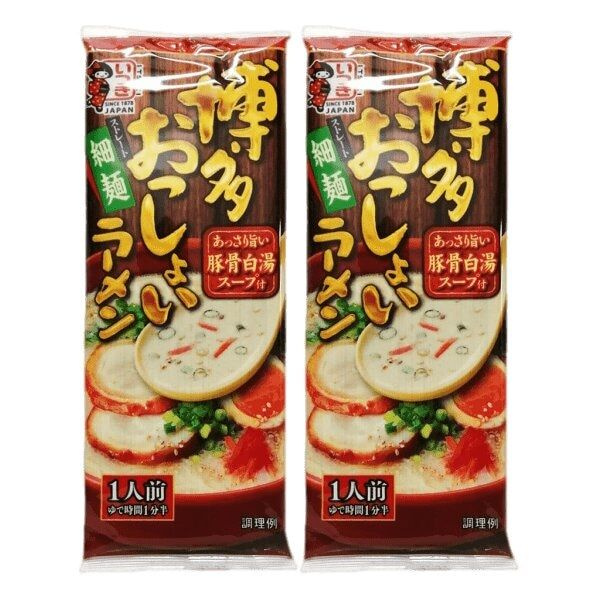 Лапша рамен с бульоном на свиных косточках Itsuki, пачка 123 г х 2 шт - купить с доставкой по ...