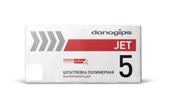 DANOGIPS JET 5 Шпатлевка полимерная выравнивающая 25 кг купить по низкой цене с доставкой в ...