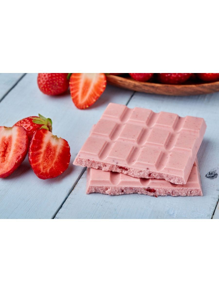 Шоколад Callebaut Strawberry Callets со вкусом клубники (STRAWBERRY-RT ...