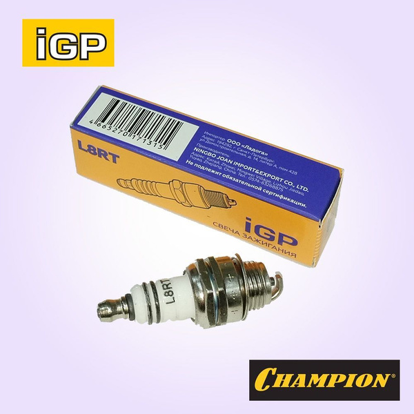 Свеча зажигания IGP L8RT (двухтактные двигатели Echo, Champion ...