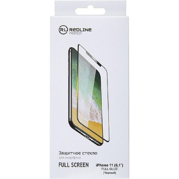 Защитное стекло Red Line Apple iPhone 11, FS FG, черный (УТ000018367 ...