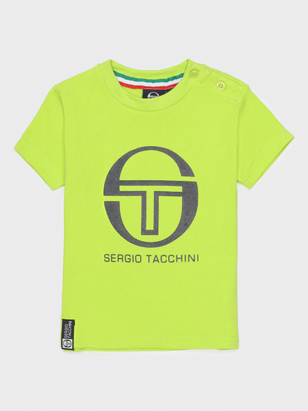 Футболка Sergio Tacchini, размер 98, цвет салатовый, 95% хлопок; 5% ...