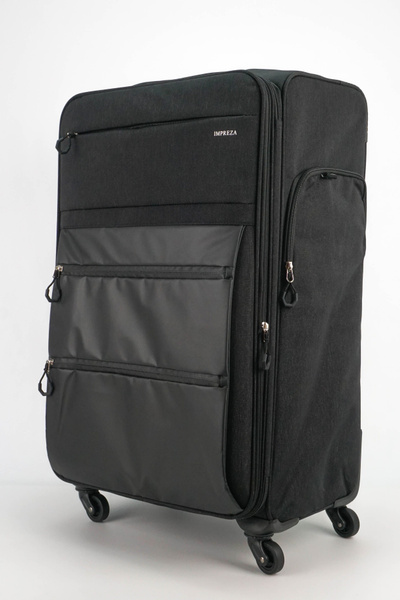 Чемодан текстильный большой с расширением с 4-мя съемными колесами Chemodan 360 (waterproof ...