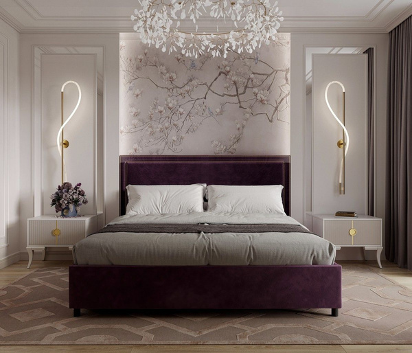 Кровать Miracle, Двуспальная, Ортопедическая, 180х200 см, DiLive, темно ...