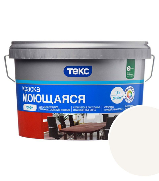 Краска Текс Текd10y15o40, белый - купить в интернет-магазине OZON по ...