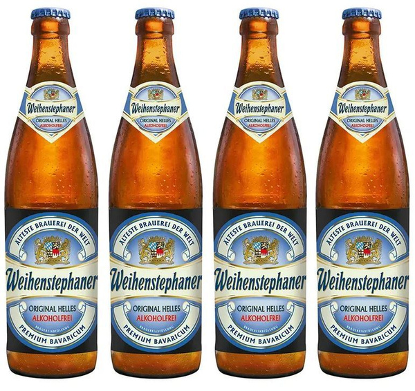 Пиво безалкогольное Weihenstephan Original Helles, 4 шт по 0.5л ...