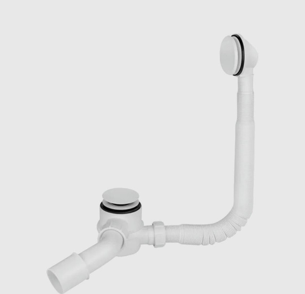 Сифон для ванны McAlpine MRB11-WH, click-clack, белый - купить по ...