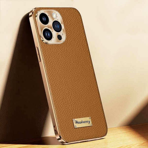 Чехол из натуральной кожи для iPhone 15 Pro Max, роскошный ...