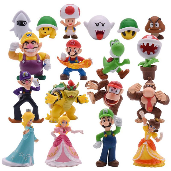 18 шт Марио Набор Фигурка Super Mario Bros Figure 3.5 см - купить с ...