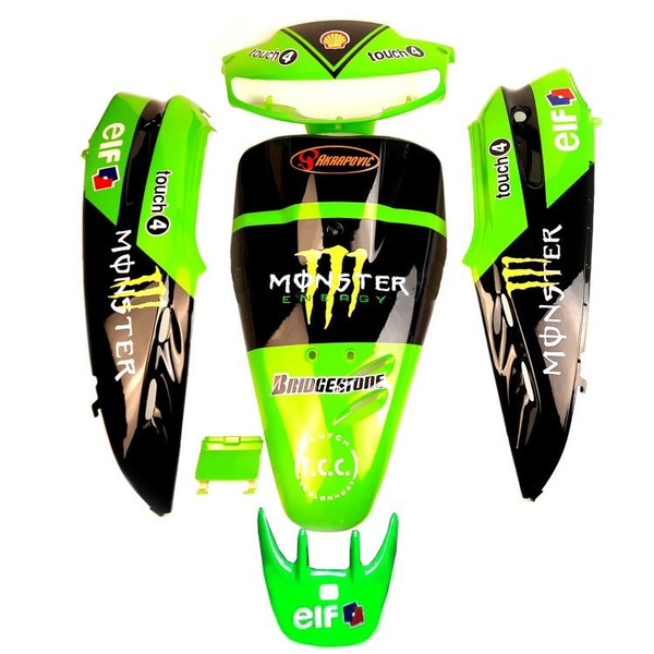 Пластик Honda Dio AF27/28 комплект (голова, клюв, лючок, спойлер, бока ...