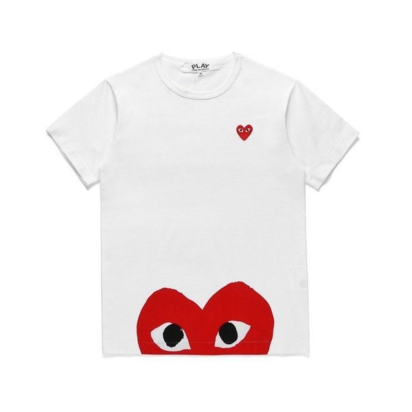 Футболка Comme des Garcons, размер 50, цвет белый, 80% хлопок, 20% ...
