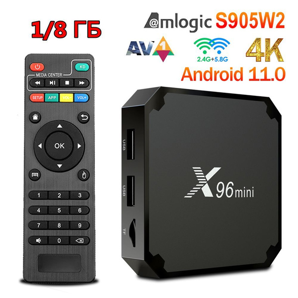 Медиаплеер X96 Mini, 3.5 мм, USB, RJ-45 Ethernet, HDMI, черный, Android купить по низкой цене с ...