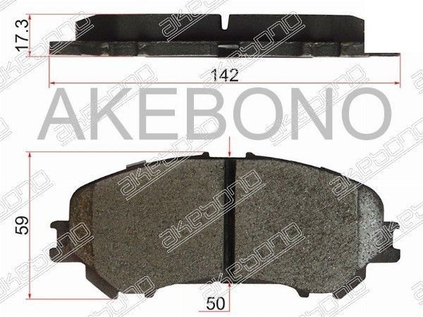 AKEBONO Колодки тормозные, арт. AN793WK купить на OZON по низкой цене ...