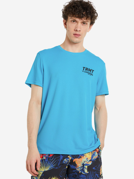 Футболка Мужской Termit голубой, размер 48, 50 Полиэстер Повседневный, Спортивный Китай Плавание ...