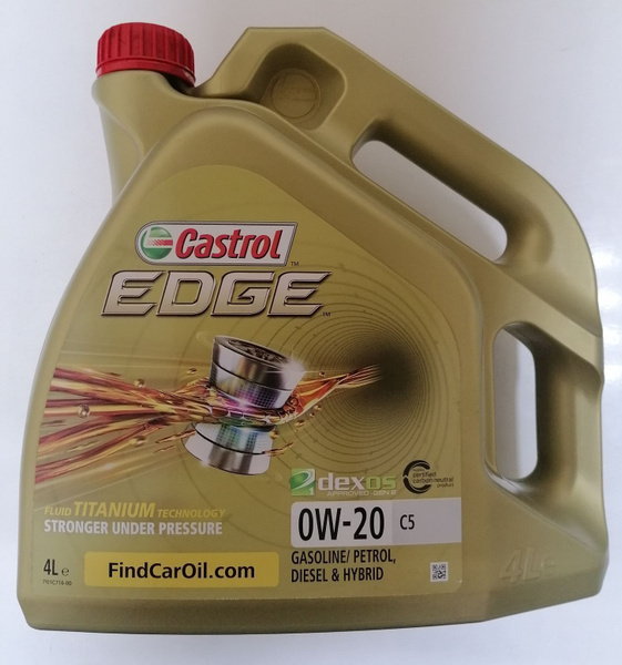 Масло моторное Castrol 0W-20 Синтетическое - купить в интернет-магазине ...