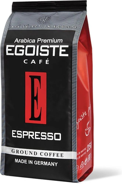 Кофе молотый EGOISTE Espresso (Эгоист Эсперссо), натуральный 100% ...