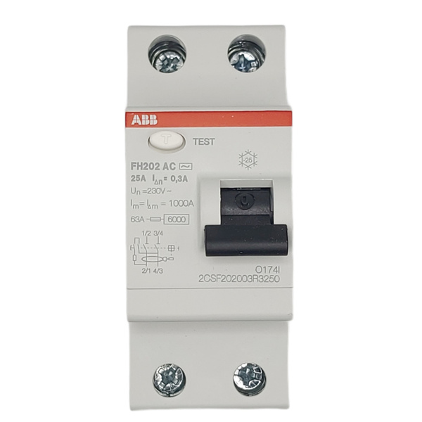 Устройства защитного отключения УЗО ABB FH202 25А 300мА тип АС ...
